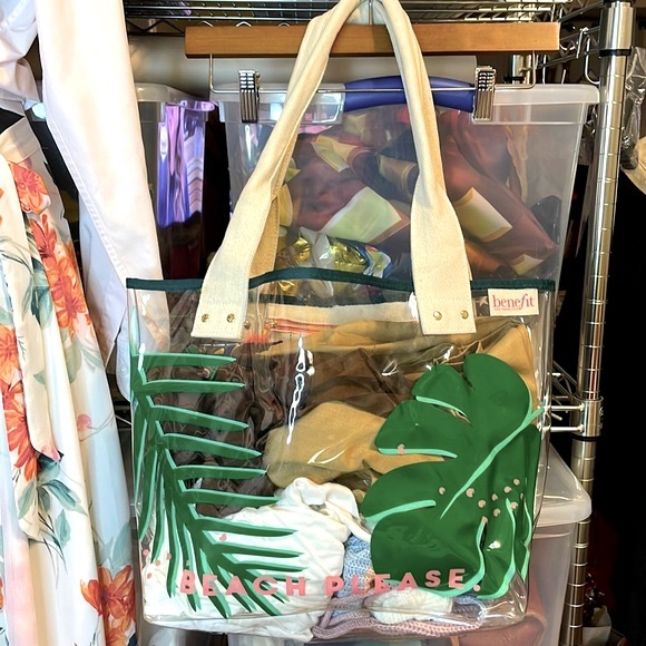 Benefit | Bags | Clear Beach Bag | Poshmark